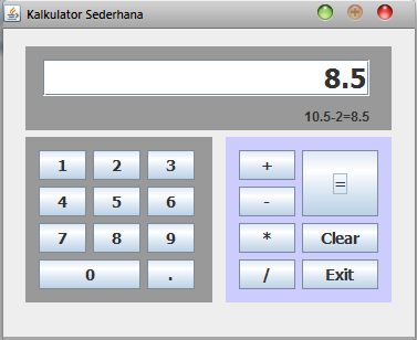 Aplikasi Kalkulator Sederhana dengan Java Netbeans | Muhammad Syarif