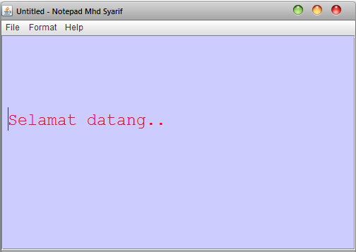 Aplikasi Notepad Sederhana Menggunakan Bahasa Java di Netbeans | Muhammad Syarif