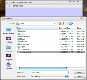 Aplikasi Notepad Sederhana Menggunakan Bahasa Java di Netbeans | Muhammad Syarif