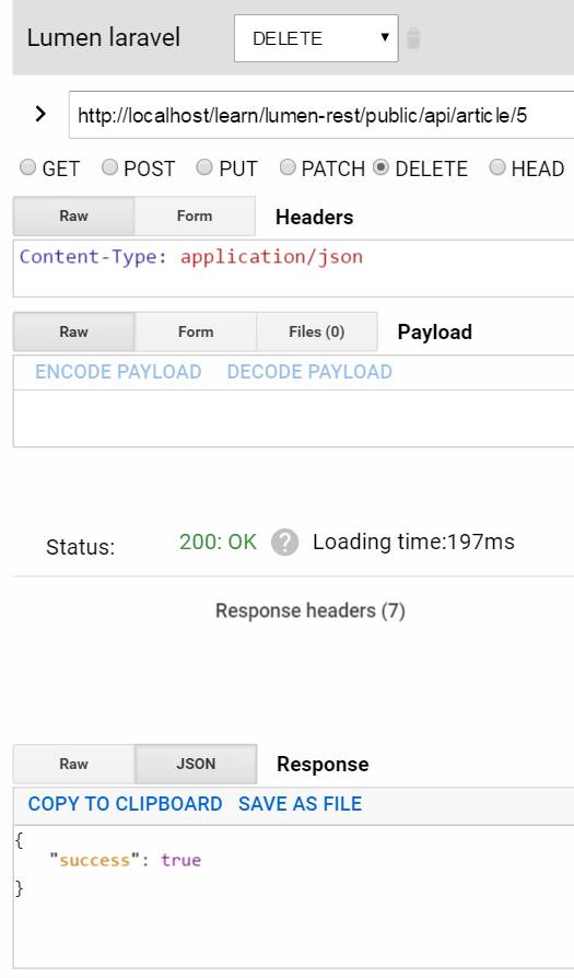 REST API using Lumen framework by Laravel | Muhammad Syarif
